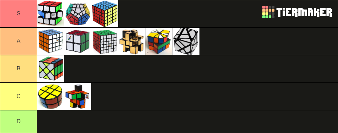 Rubik's cubes Tier List (Community Rankings) - TierMaker