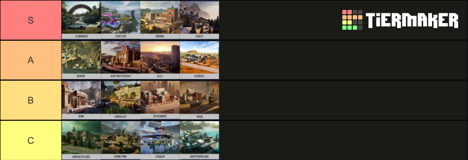 R6 Ranked Maps 2023 Tier List (Community Rankings) - TierMaker