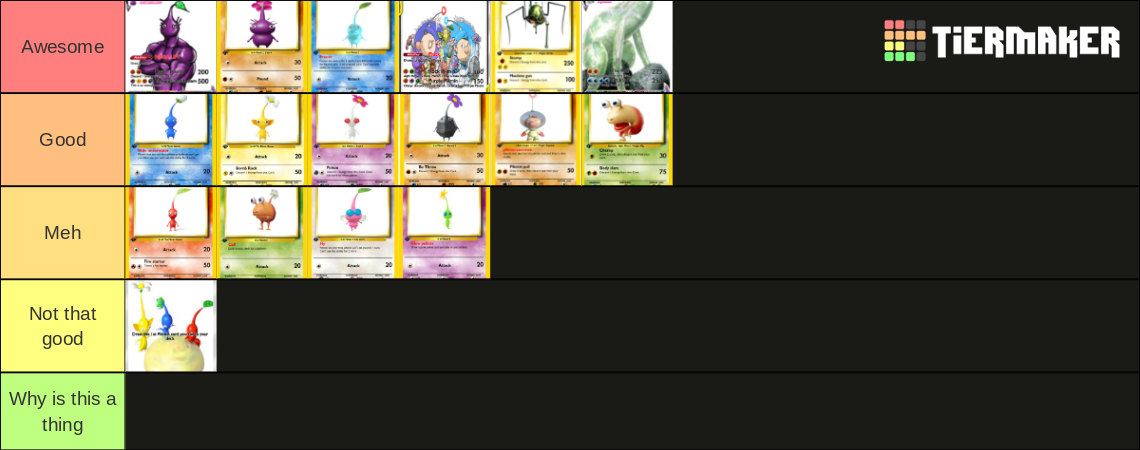 Pikmin Cards Tier List (Community Rankings) - TierMaker