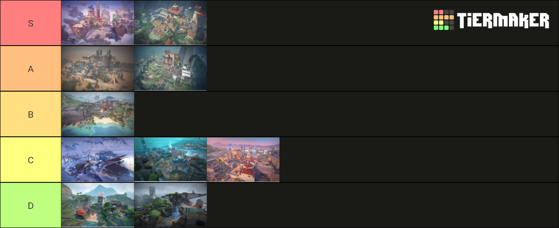 Valorant Map Tierlist with Sunset Tier List (Community Rankings ...
