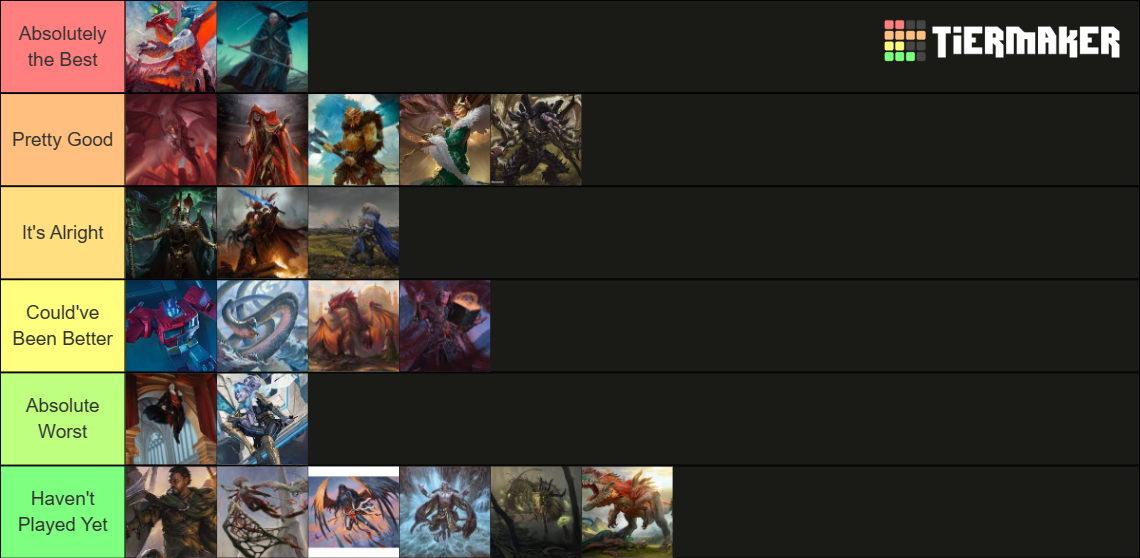 Magic the Gathering Commanders Tier List (Community Rankings) - TierMaker