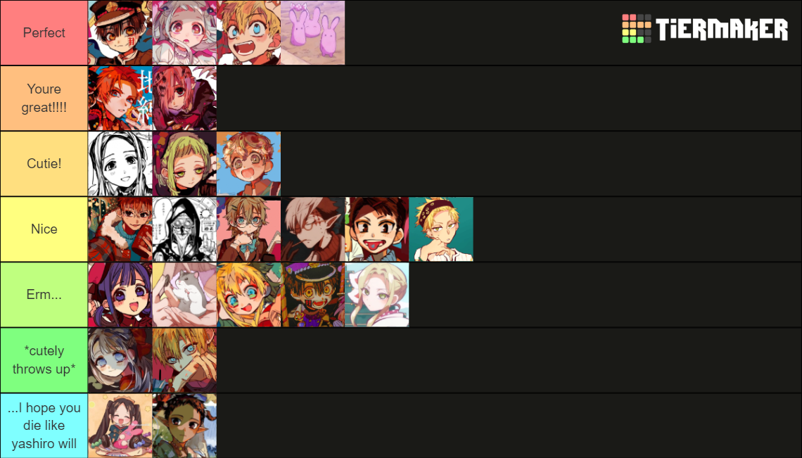 TBHK Characters Tier List (Community Rankings) - TierMaker