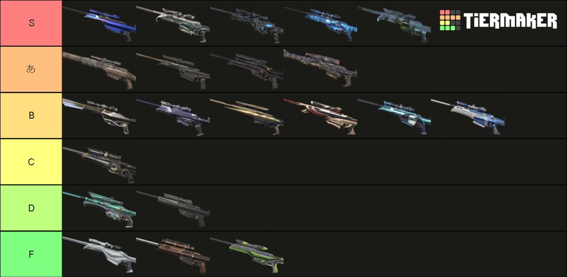 Valorant Operator Skins (June 2023) Tier List (Community Rankings ...