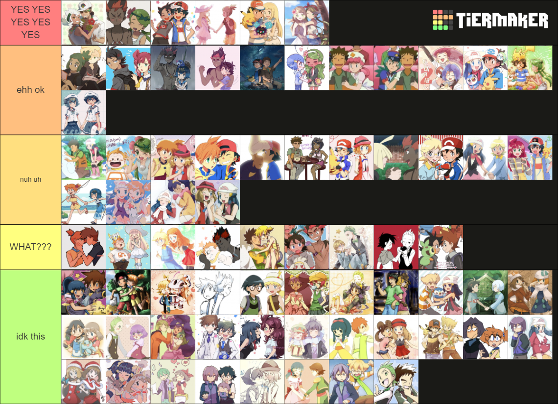 Pokemon Anime Ships Tier List (Community Rankings) - TierMaker