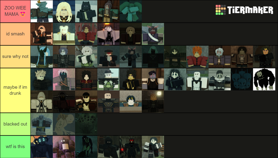 Deepwoken Smash or Pass Tier List (Community Rankings) - TierMaker