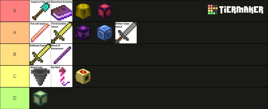 Hypixel Skyblock Tier List (Community Rankings) - TierMaker