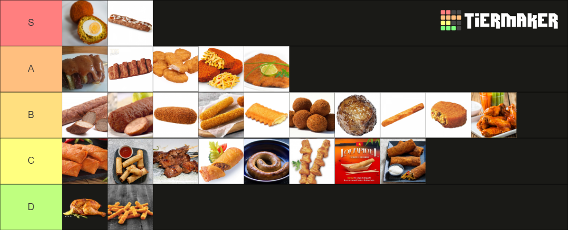 Snackbar snack Tier List (Community Rankings) - TierMaker