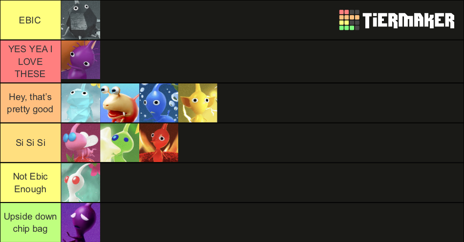 Pikmin Types (1 – 4) Tier List (Community Rankings) - TierMaker