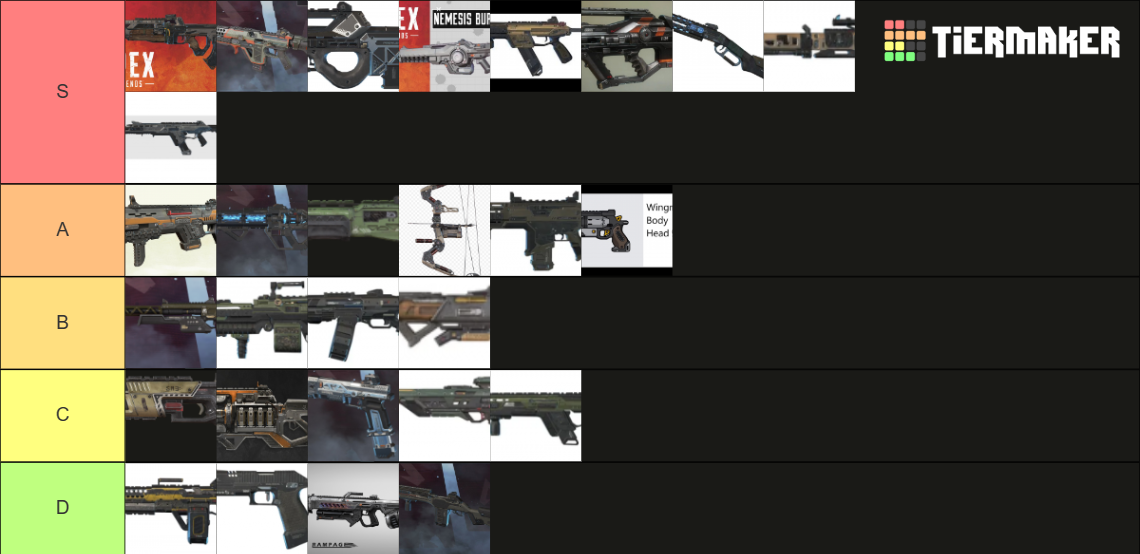 Apex weapon 18 season Tier List (Community Rankings) - TierMaker