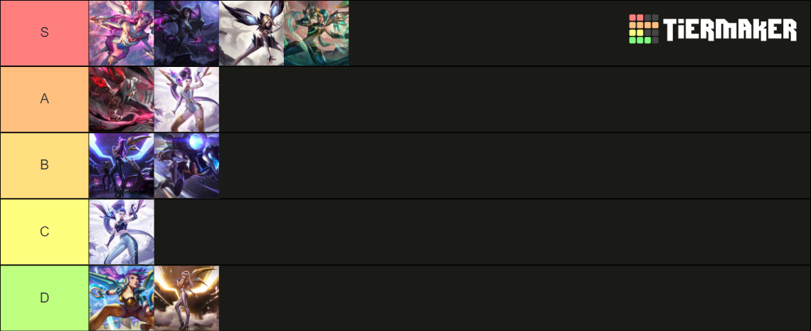 Kai'Sa Skins Tierlist (Updated InkShadow Kai'sa) Tier List (Community ...