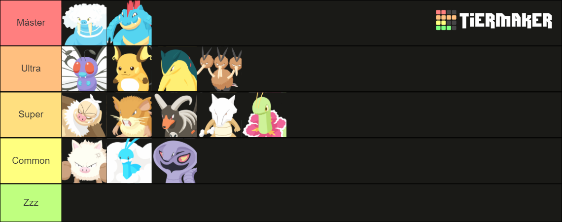 Pokémon Sleep Full Evolved list Tier List (Community Rankings) - TierMaker