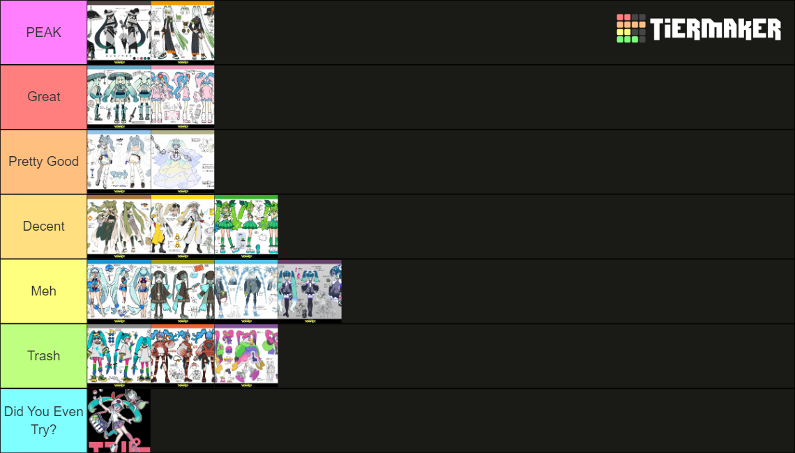 Hatsune Miku Pokémon Designs Tier List (Community Rankings) - TierMaker