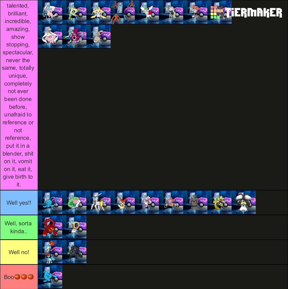 All Mythicals Tier List (Community Rankings) - TierMaker