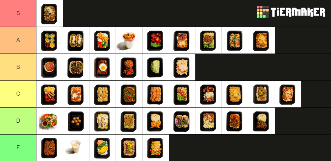 My Fit Foods Tier List (Community Rankings) - TierMaker