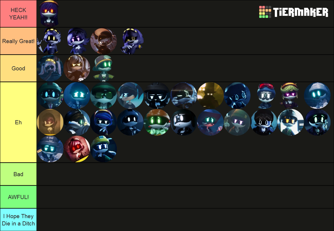 Murder Drones Characters Tier List (Community Rankings) - TierMaker