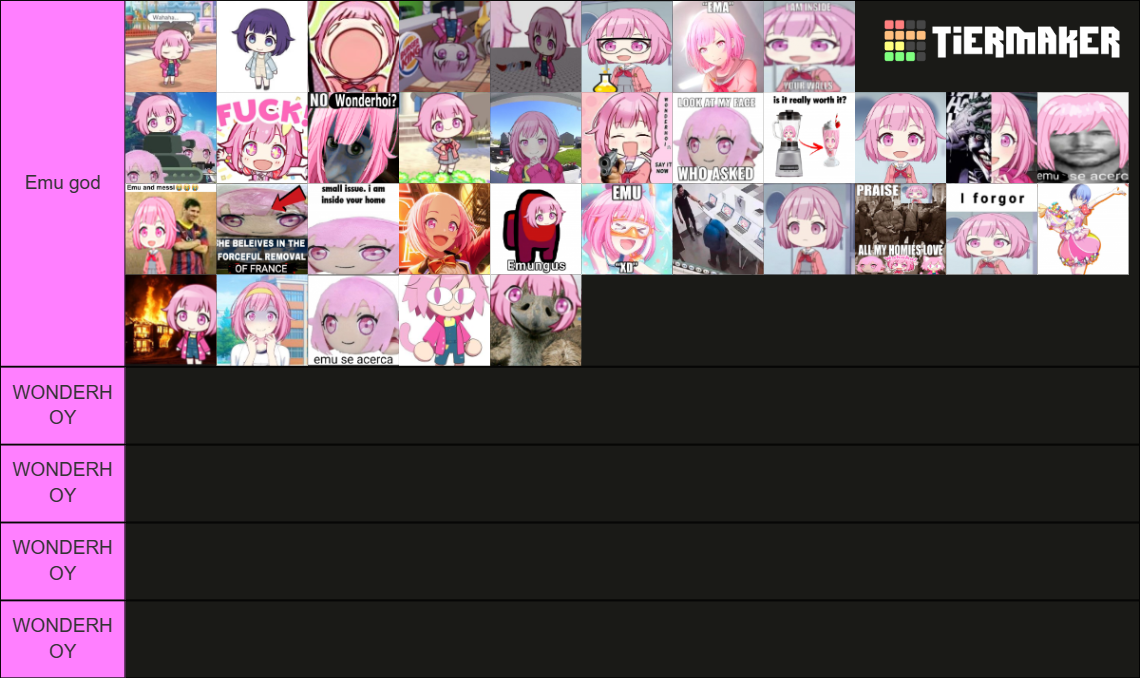 Emu memes Tier List (Community Rankings) - TierMaker