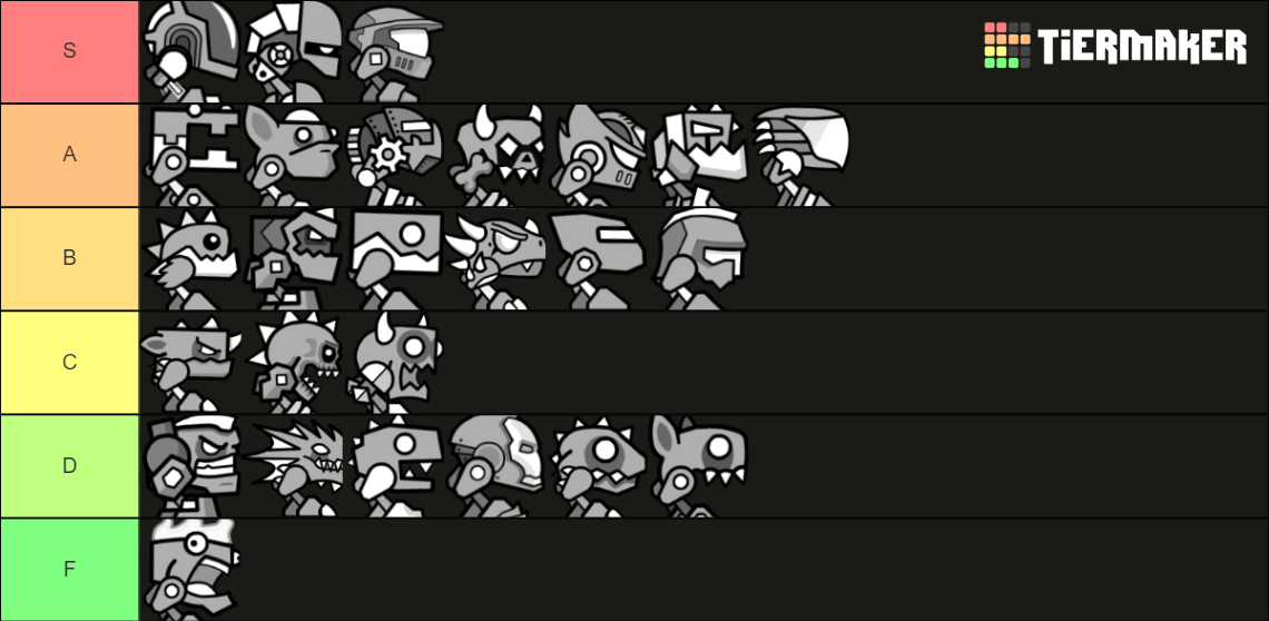 Rank Every Geometry Dash 2 1 Robot Tier List Community Rankings