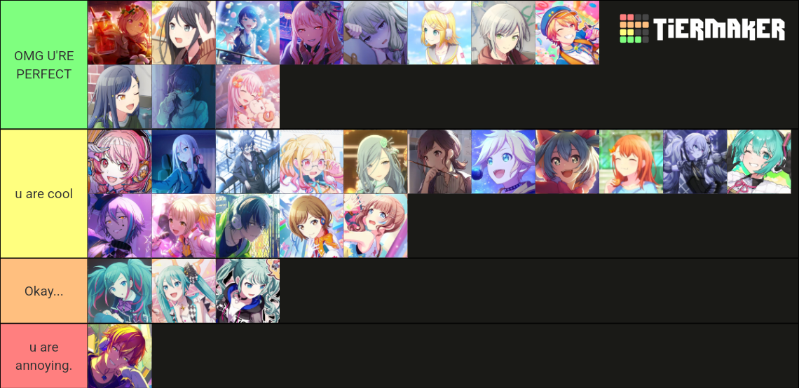 Project Sekai yayy Tier List (Community Rankings) - TierMaker Project Sekai yayy Tier List (Community Rankings) - TierMaker