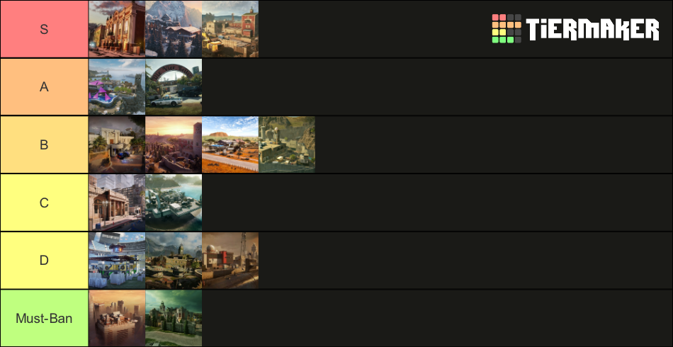 R6 Map Tier List (Community Rankings) - TierMaker