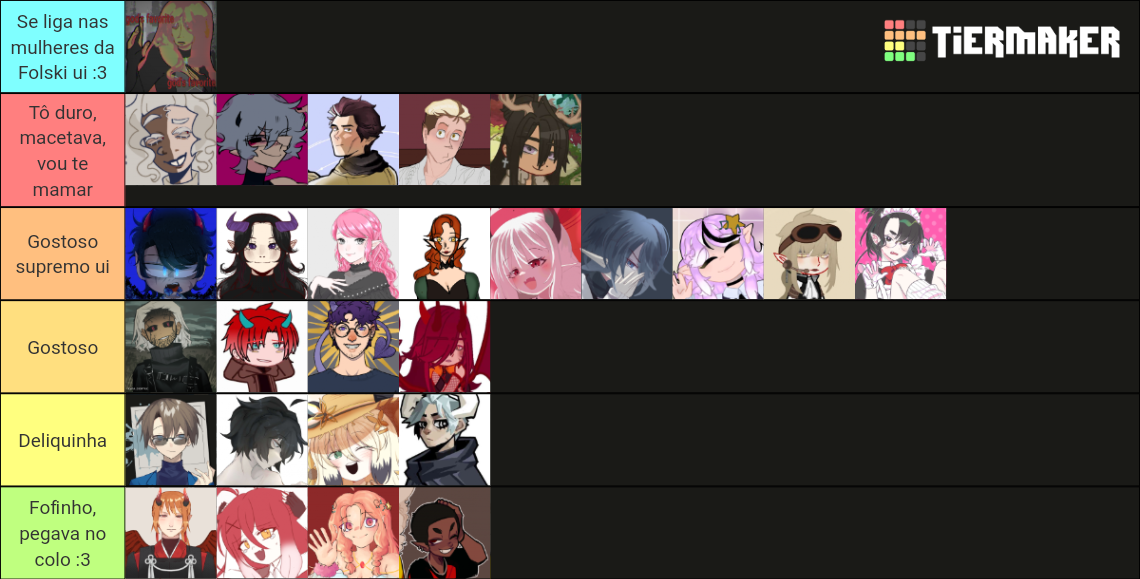 Personagens mais gostosos do rpg ui Tier List (Community Rankings ...
