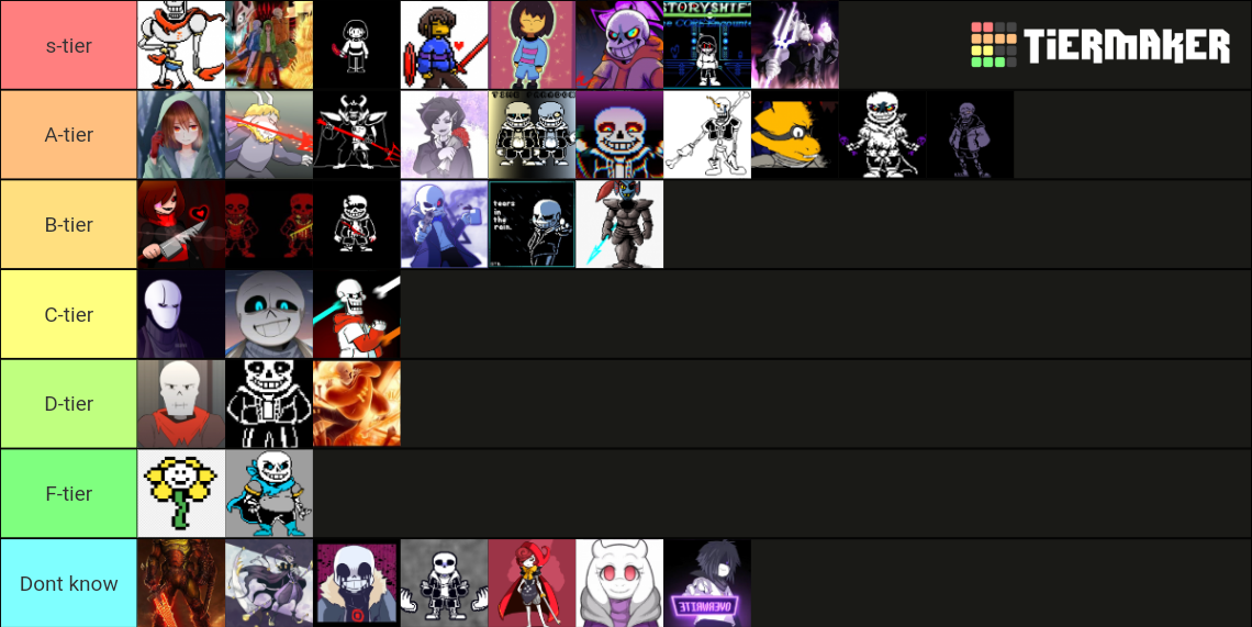 UT: Rise Of Souls (V2) Tier List (Community Rankings) - TierMaker
