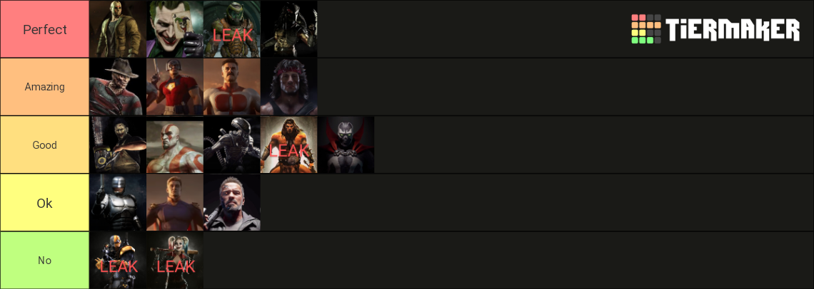 MK Guests (includes mk1) Tier List (Community Rankings) - TierMaker