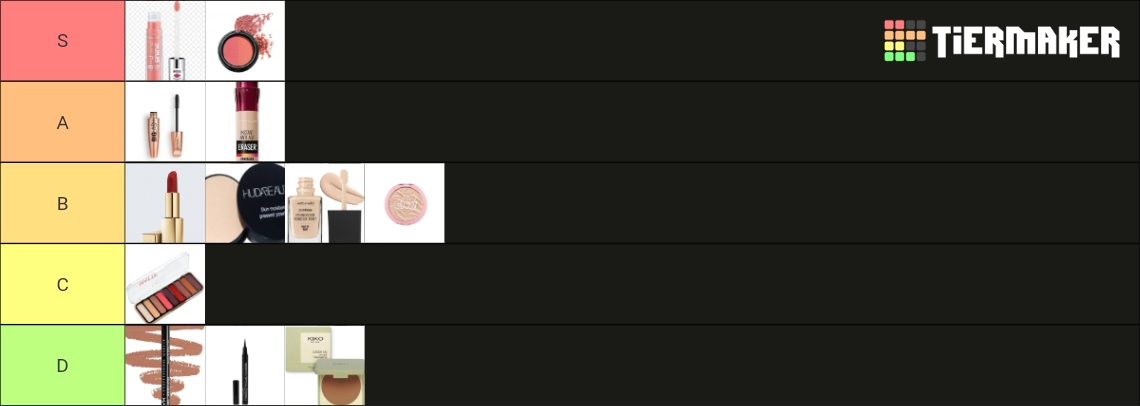 Makeup products Tier List (Community Rankings) - TierMaker Makeup products Tier List (Community Rankings) - TierMaker