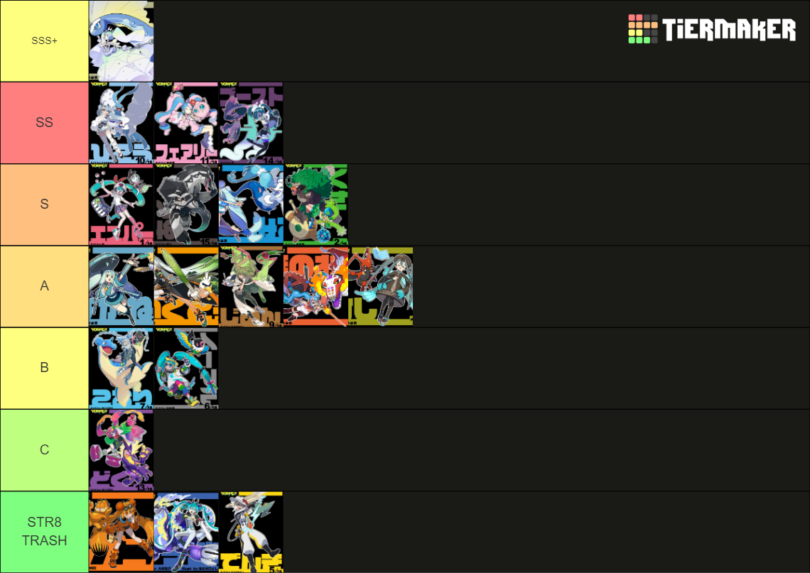 Miku x Pokemon colab art Tier List (Community Rankings) - TierMaker
