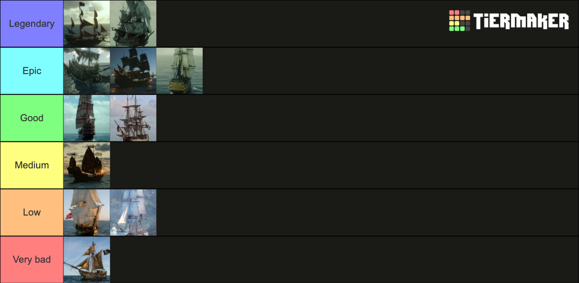 Pirates of the Caribbean ship ranking Tier List (Community Rankings ...