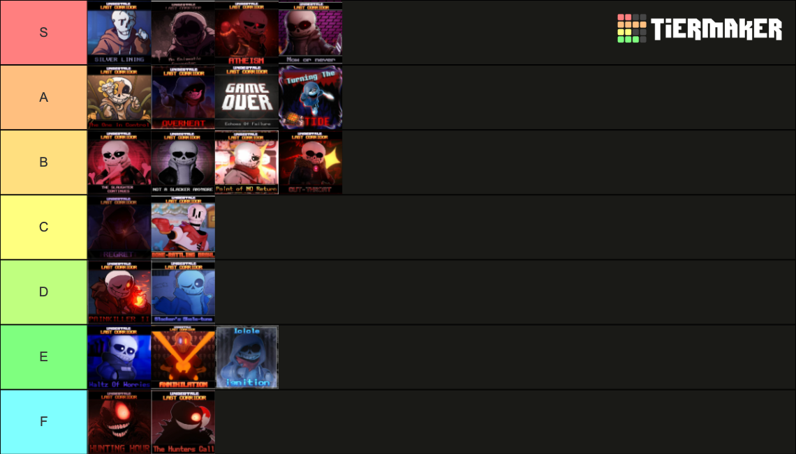 ULC OST's Ranking Tier List (Community Rankings) - TierMaker