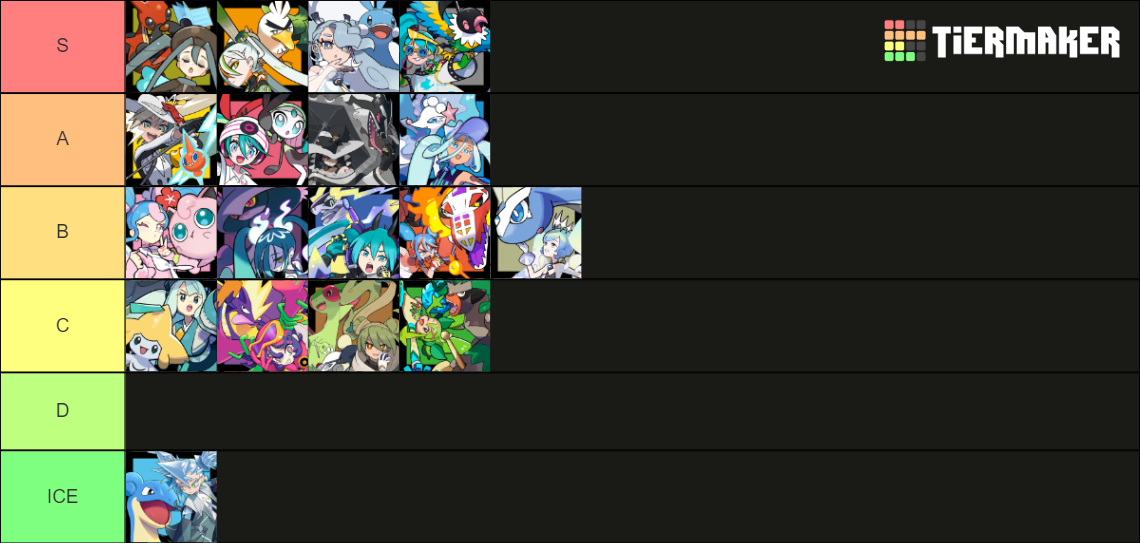 Pokémon feat. Hatsune Miku Project VOLTAGE 18 Type Designs Tier List ...
