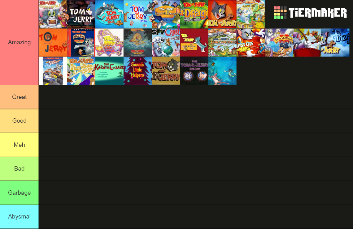 Tom and Jerry Tier List (Community Rankings) - TierMaker