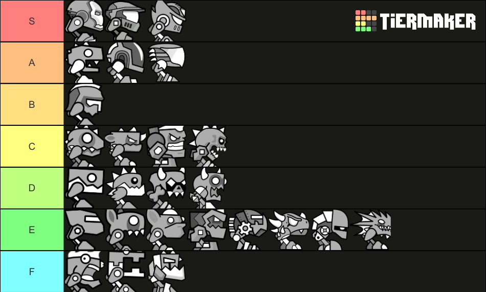 Geometry Dash All Icons Tier List (Community Rankings) - TierMaker