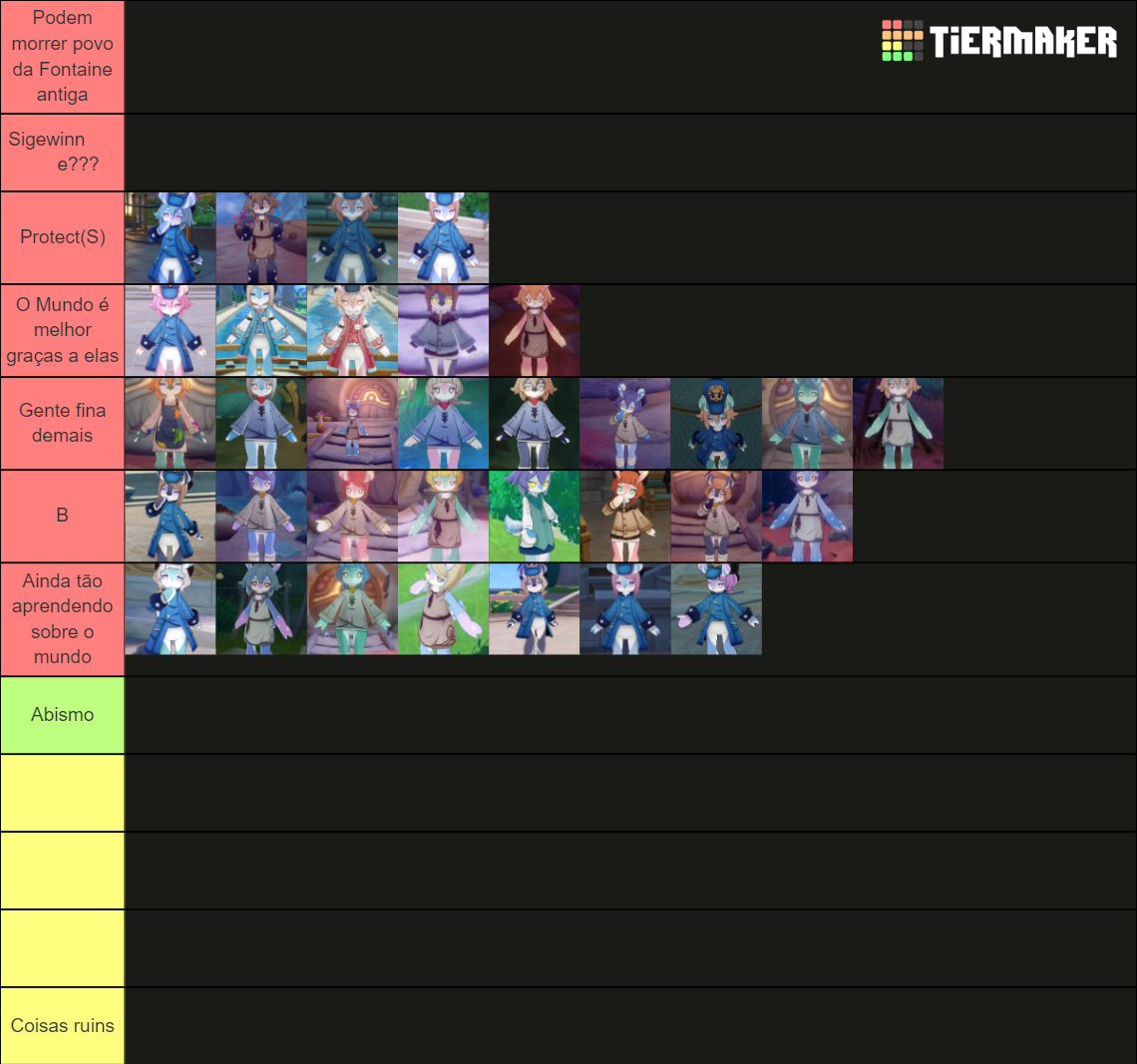 Melusine genshin impact Tier List (Community Rankings) - TierMaker
