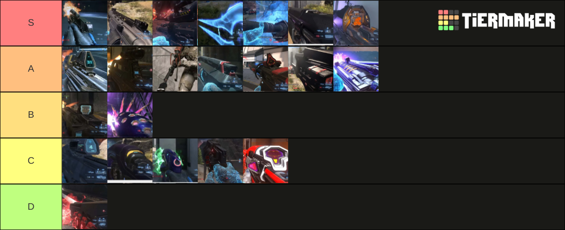 All Halo Infinite Weapons Ranked Tier List (Community Rankings) - TierMaker