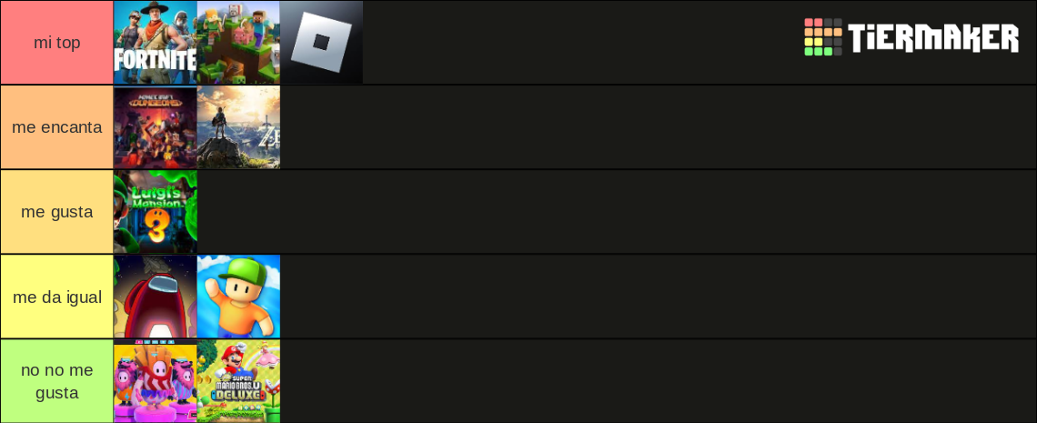 video juegos Tier List (Community Rankings) - TierMaker