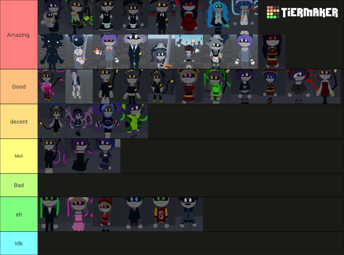 Murder drones 3d rp chraracter rating Tier List (Community Rankings ...