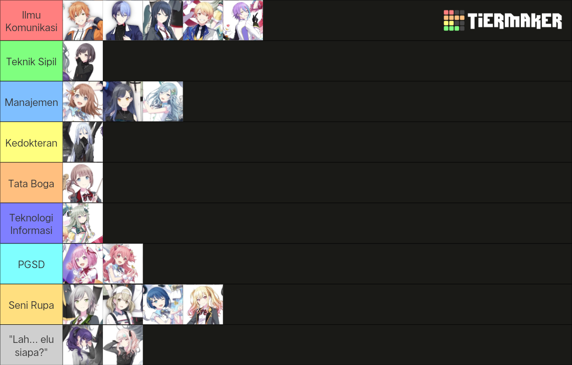 PROSEKA 3RD ANNI DESIGNS Tier List (Community Rankings) - TierMaker