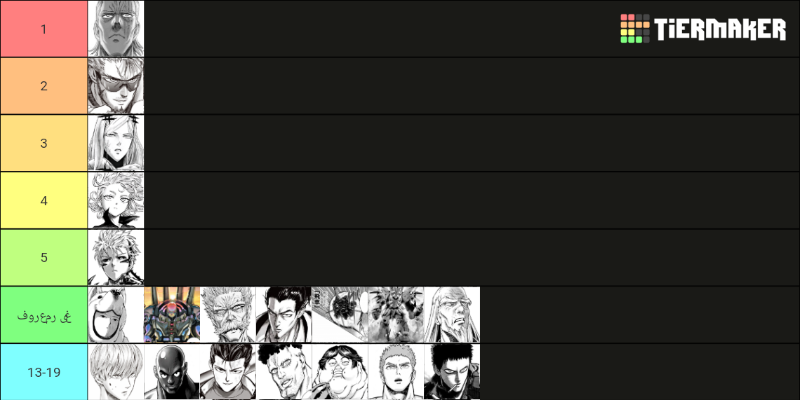 fastes opm characters Tier List (Community Rankings) - TierMaker