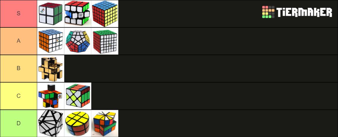 Rubik's cubes Tier List (Community Rankings) - TierMaker