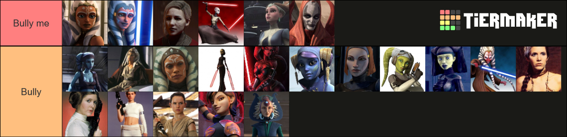 Women of Star Wars Tier List (Community Rankings) - TierMaker