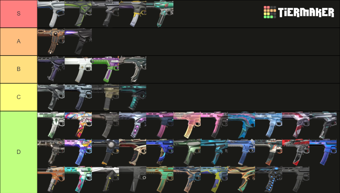 Valorant Skin Tier (Spectre) Tier List (Community Rankings) - TierMaker