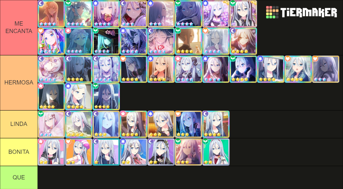 PJSK Kanade cards Tier List (Community Rankings) - TierMaker
