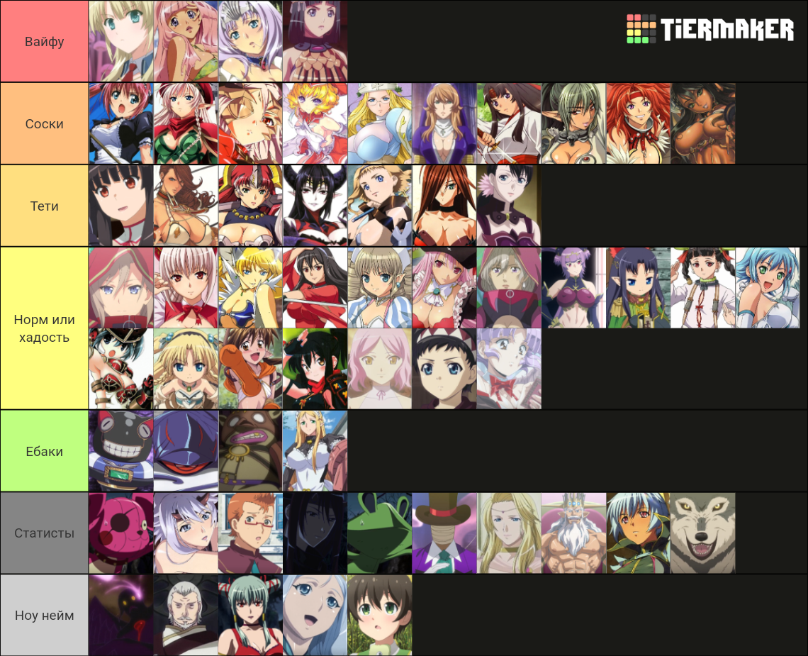 Queen's Blade Characters Tier List (Community Rankings) - TierMaker