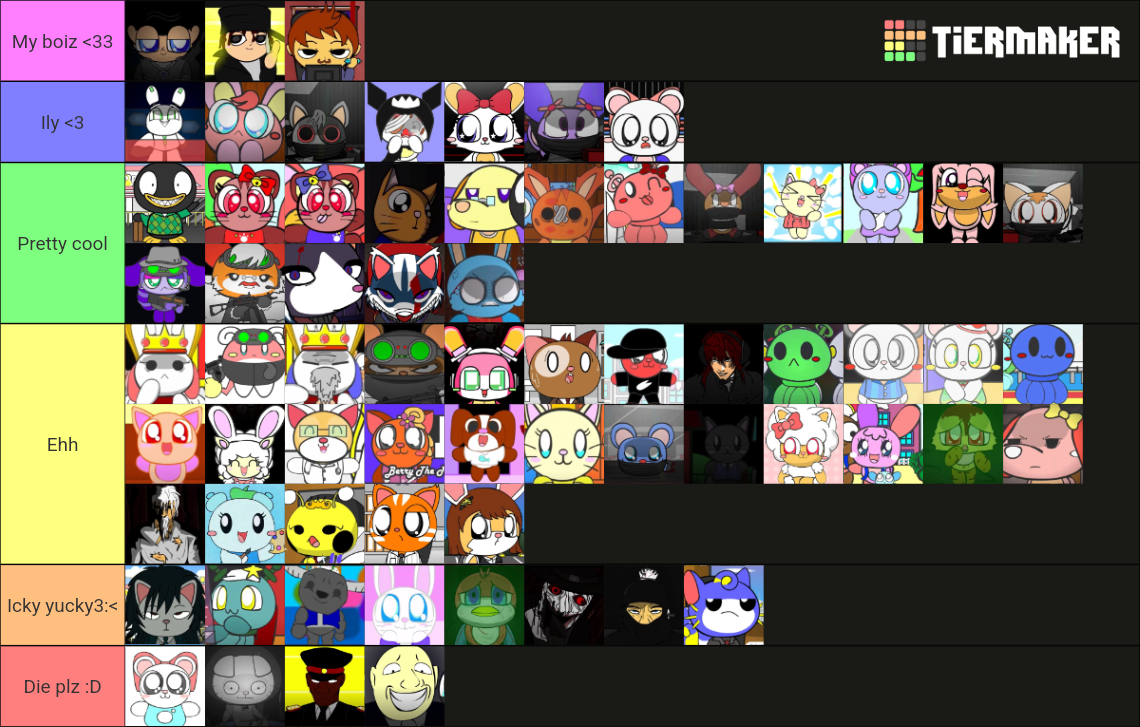 Pretty Blood All Characters Tier List (Community Rankings) - TierMaker