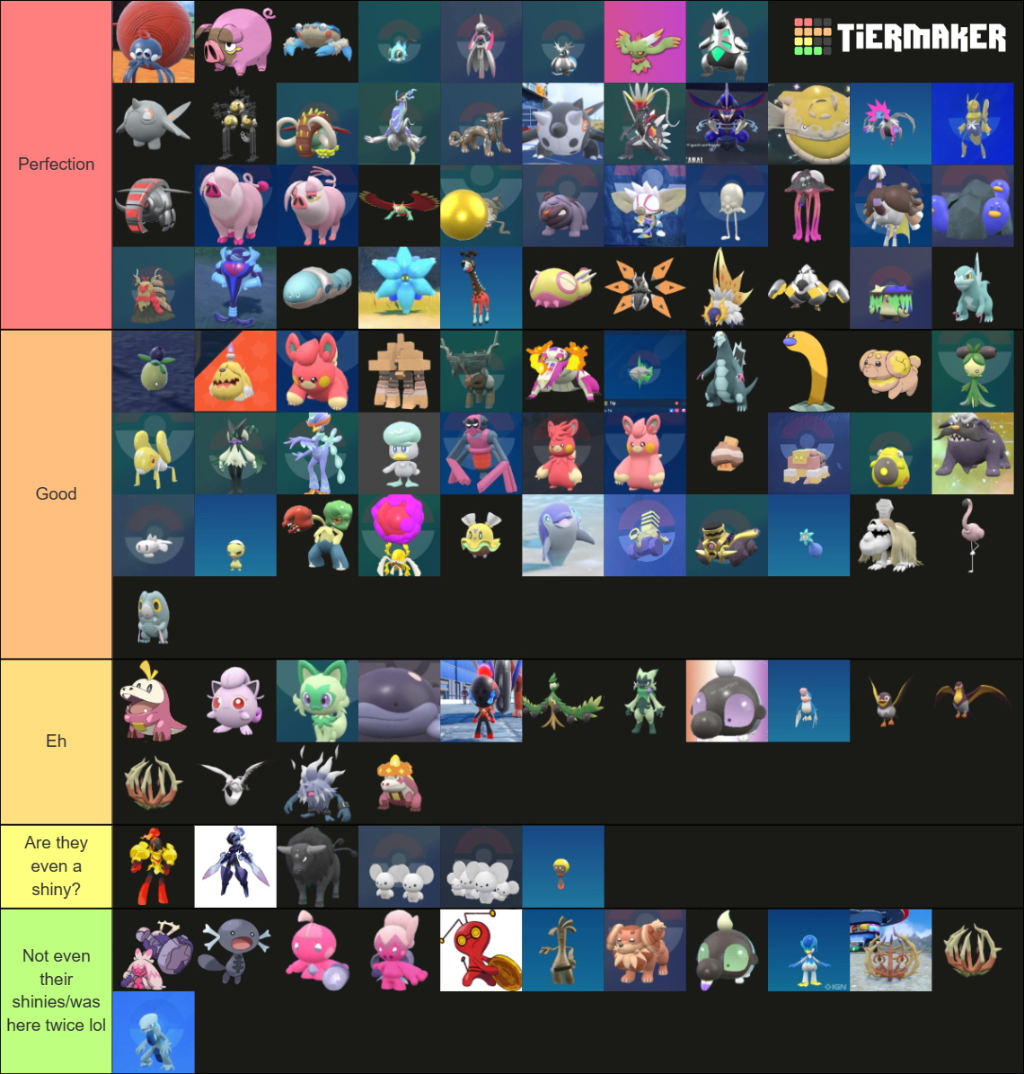 Every new shiny Pokémon in Pokémon Scarlet and Violet Tier List ...