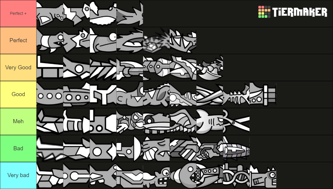 Geometry Dash ships Tier List (Community Rankings) - TierMaker