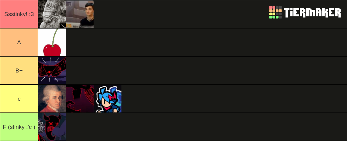 INSOMNIARY BOYCUM SMELL Tier List (Community Rankings) - TierMaker