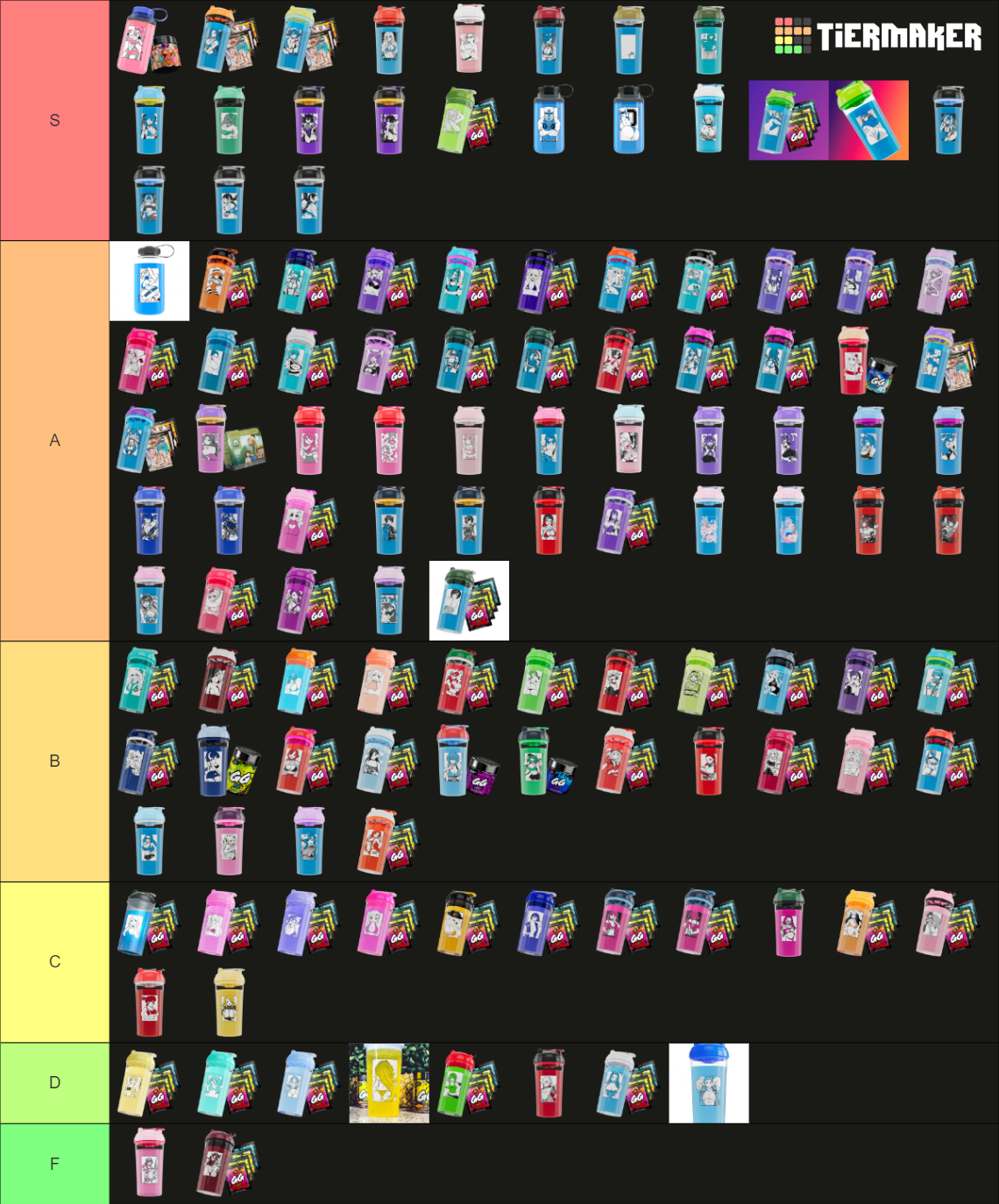 GamerSupps: All Waifu and Creator Cups (10/15/23) Tier List (Community ...