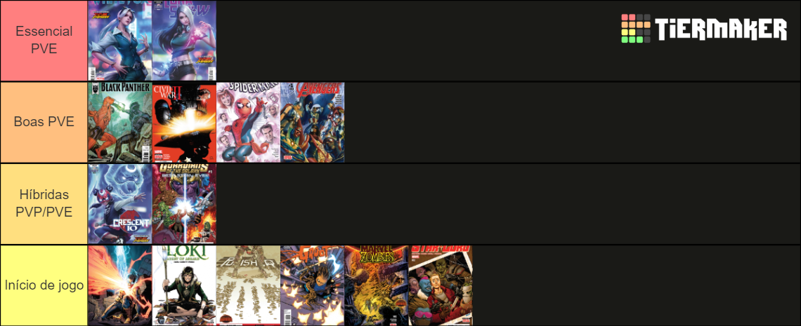 MFF Comic Card Tier List (Community Rankings) - TierMaker